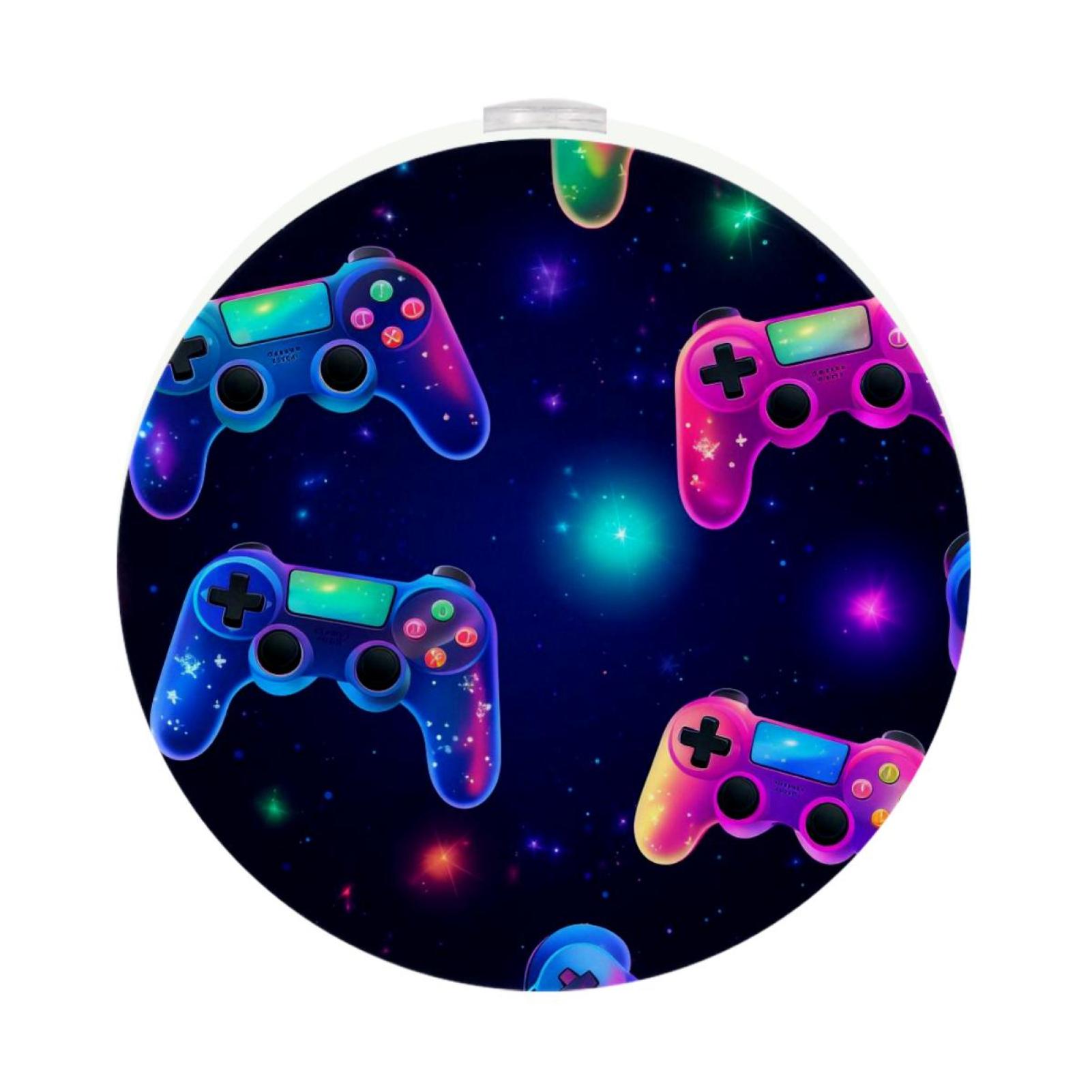 Game Controller Led Round Night Light-2pcs, Gentle Glow Plug in Wall ...