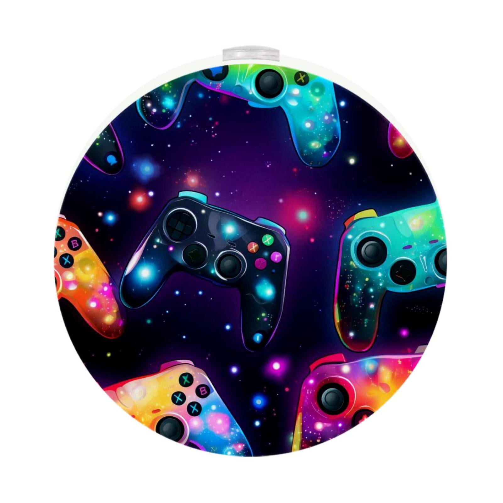 Game Controller Led Round Night Light-2pcs, Portable Stick on Night ...