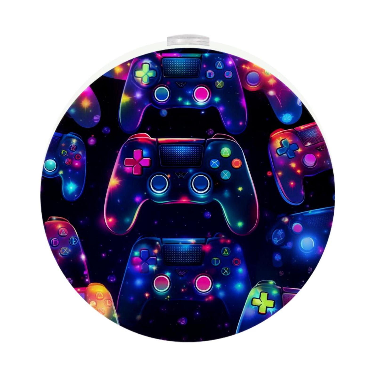 Game Controller Led Round Night Light-2pcs Set, Battery Powered Mini ...