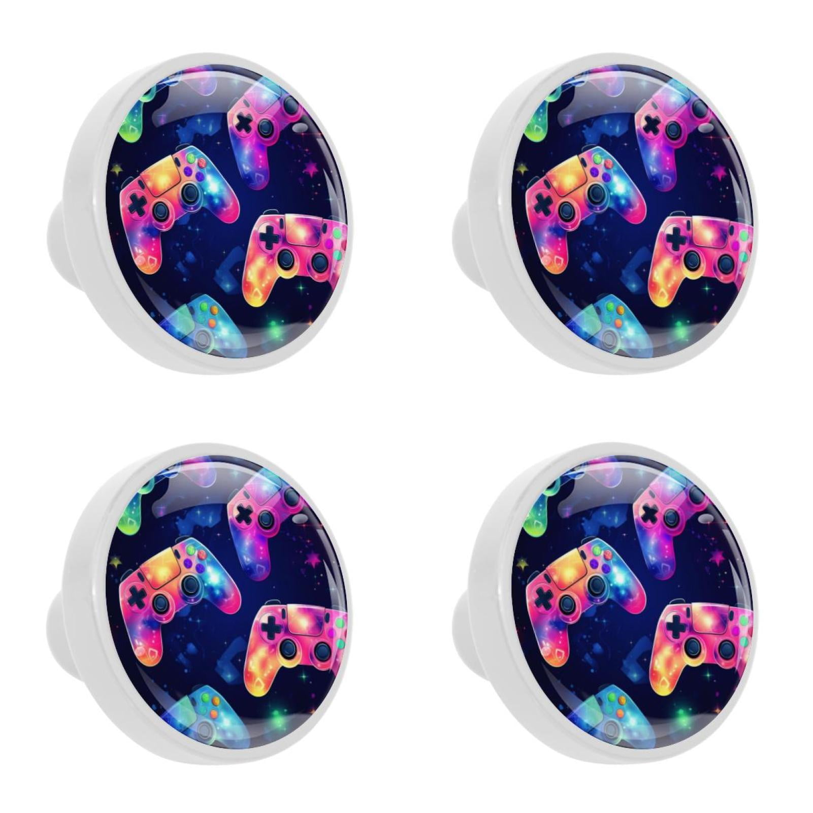 Game Controller Pattern Cabinet Knob 4 pcs Drawer Knob Cabinet Hardware ...