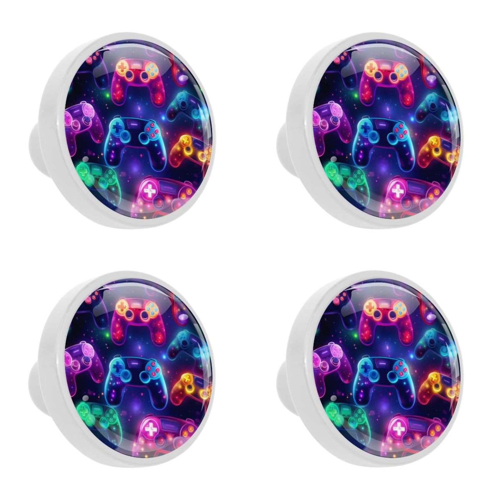 Game Controller Pattern Cabinet Knob 4 pcs Drawer Knob Cabinet Hardware ...