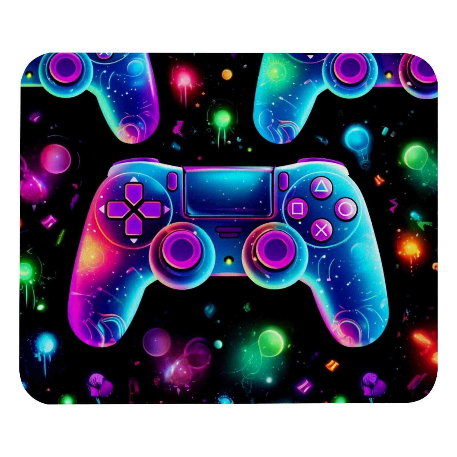 Game Controller Pattern Mousepad Square Thickness 2mm Desk Mat Office ...