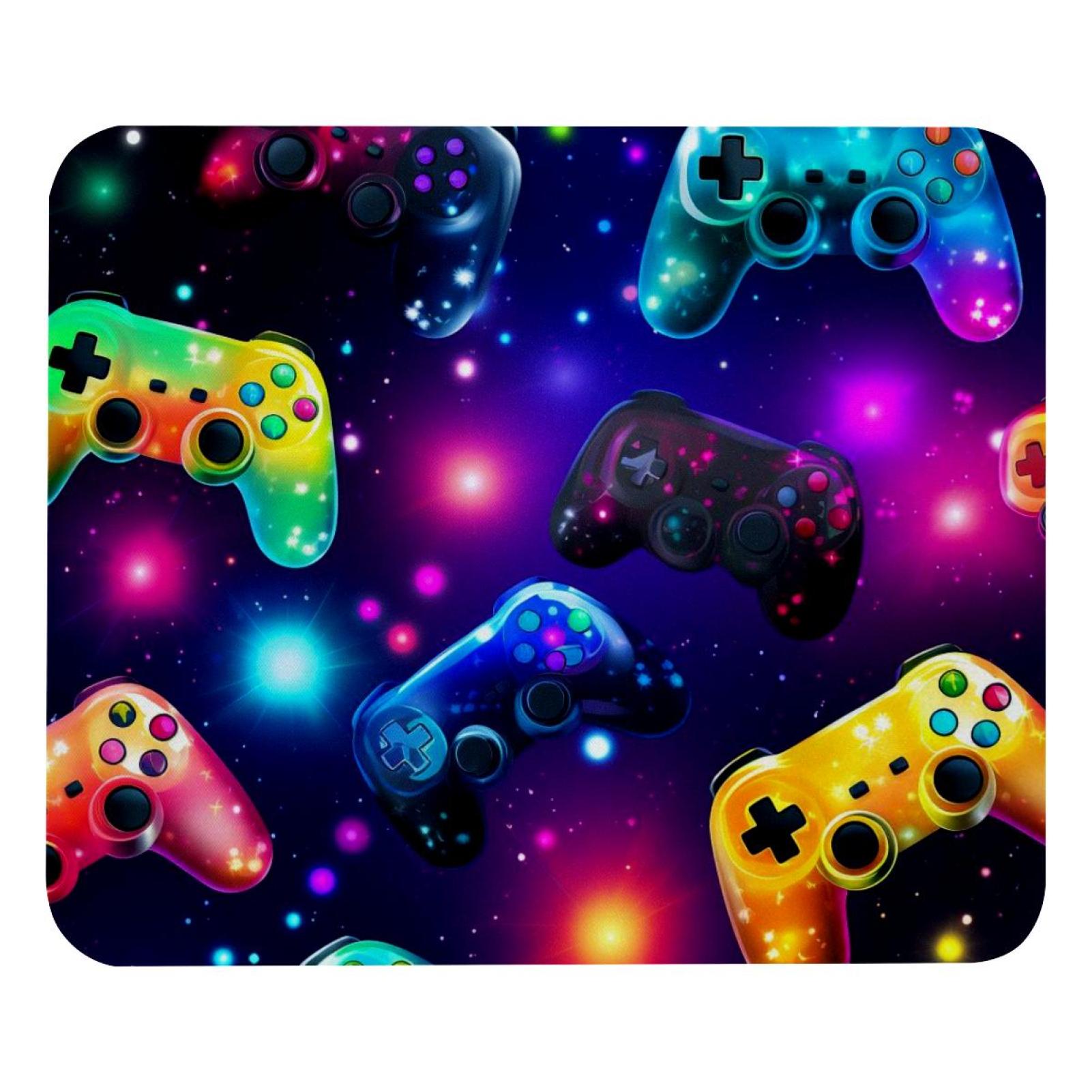 Game Controller Pattern Mousepad Square Thickness 2mm Desk Mat Office ...