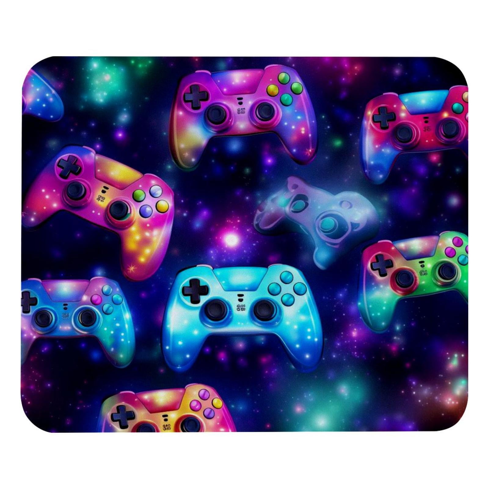 Game Controller Pattern Mousepad Square Thickness 2mm Desk Mat Office ...