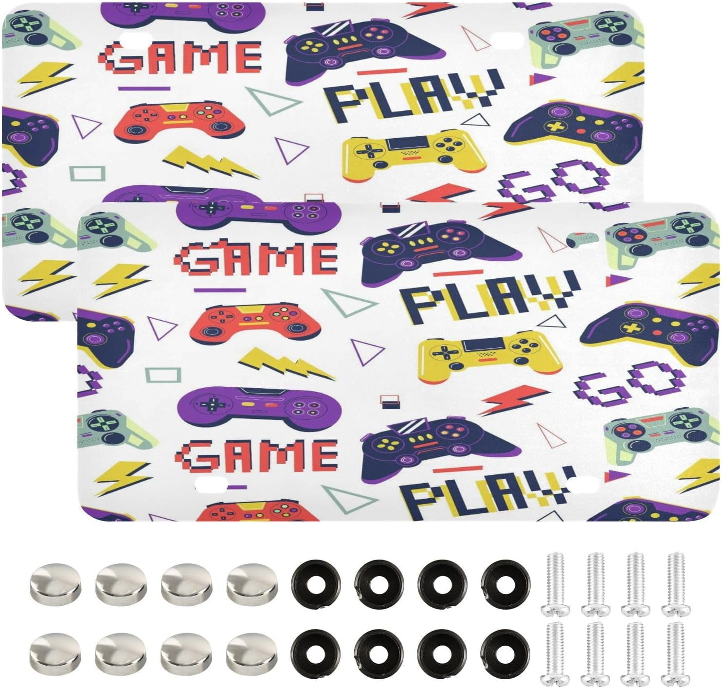 Game Controller Player License Plates Front License Plate Covers Metal ...