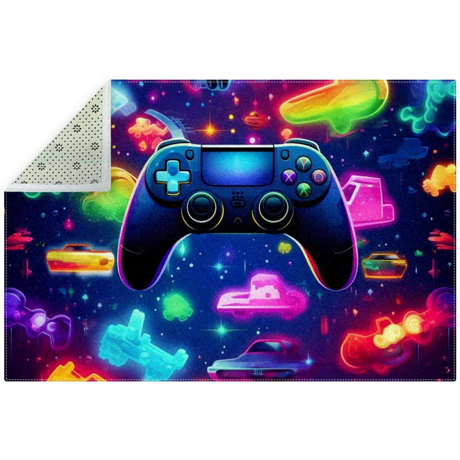 Game Controller Polyester Office Mat - Right-Angle Floor Protector for ...