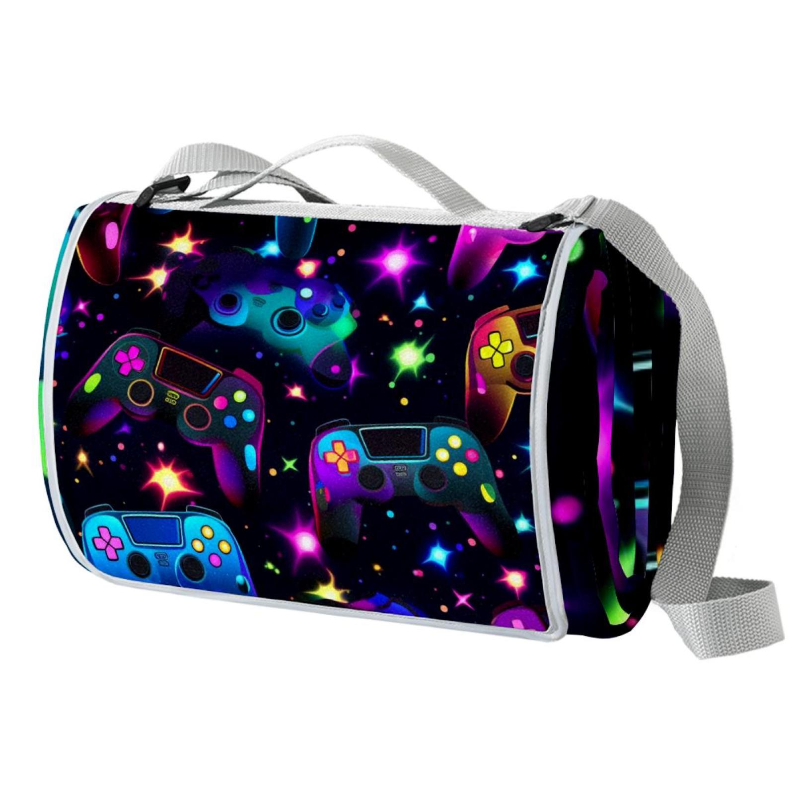 Game Controller Portable Canvas Picnic Blanket Waterproof Backing for ...