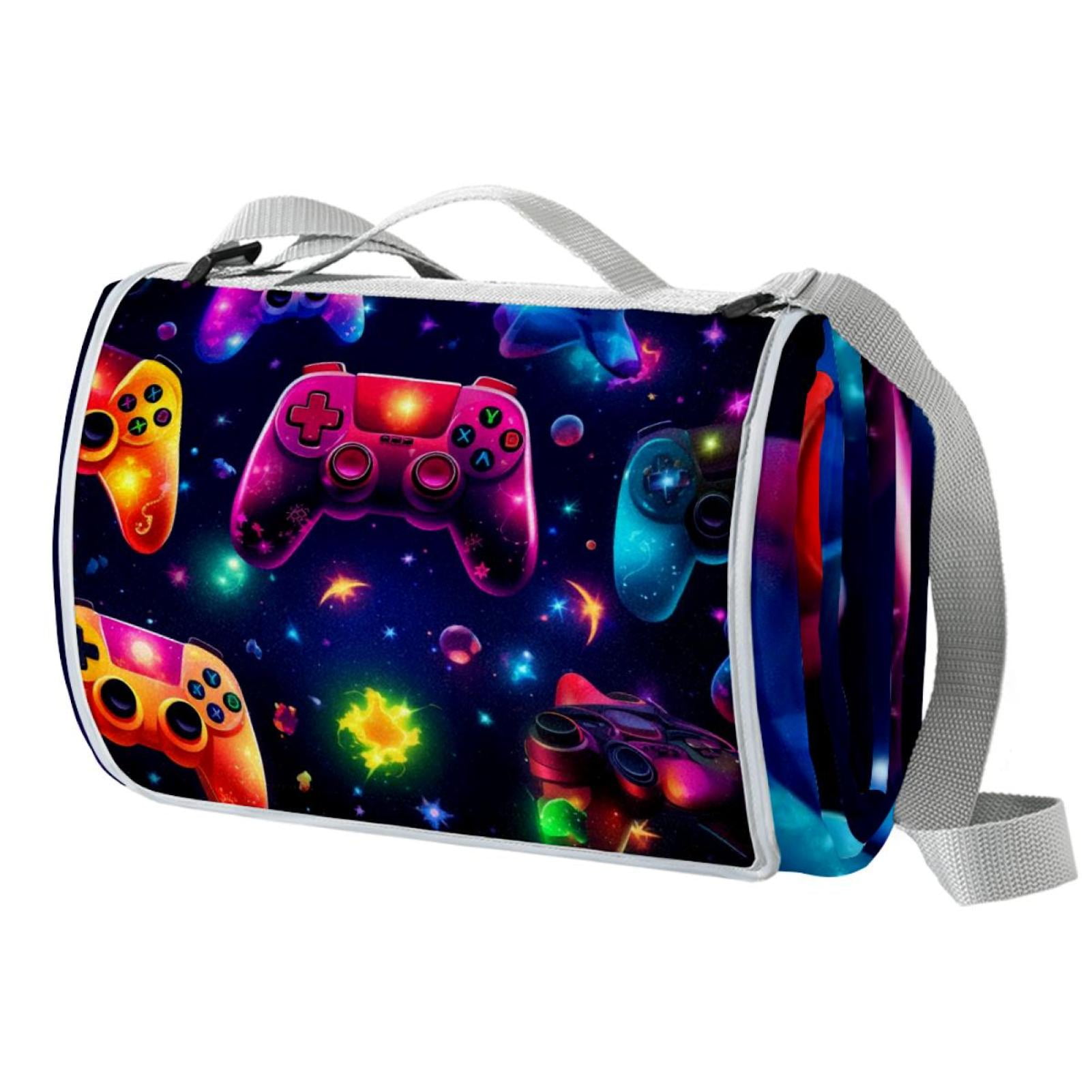 Game Controller Portable Canvas Picnic Blanket Waterproof Backing for ...