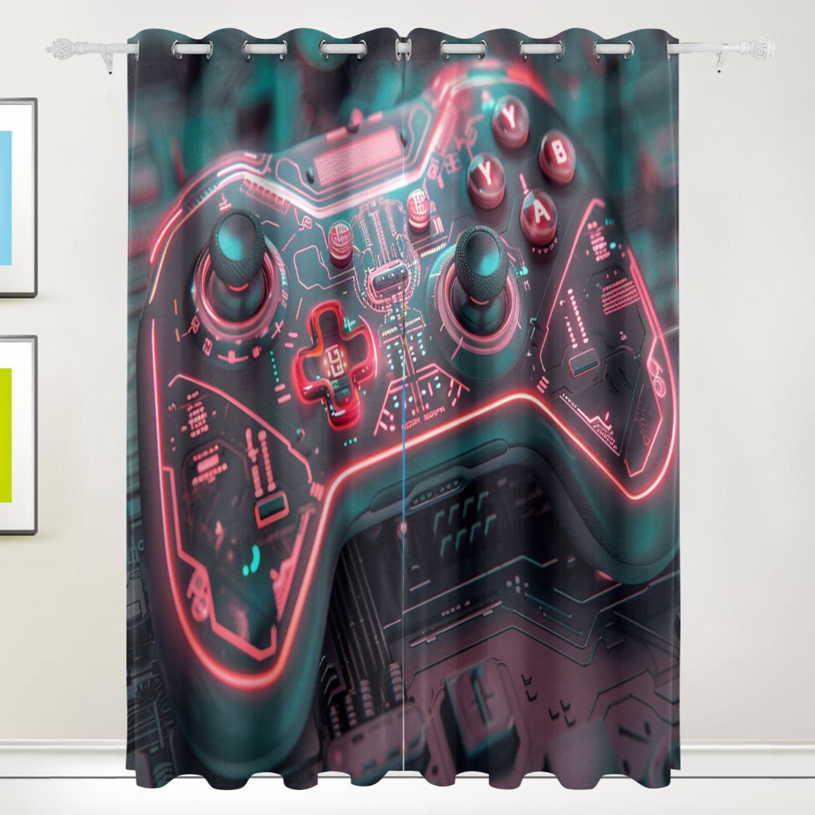 Game Controller Room Blackout Cutrains Original Design Summer Thermal ...