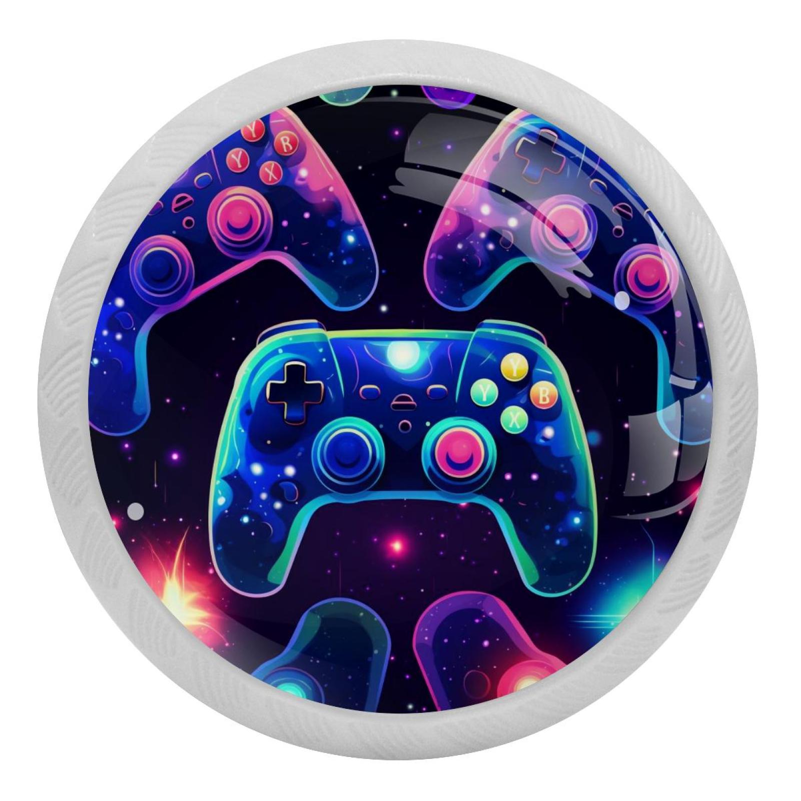 Game Controller Round Glow-in-the-Dark Dresser Hardware Pack ...