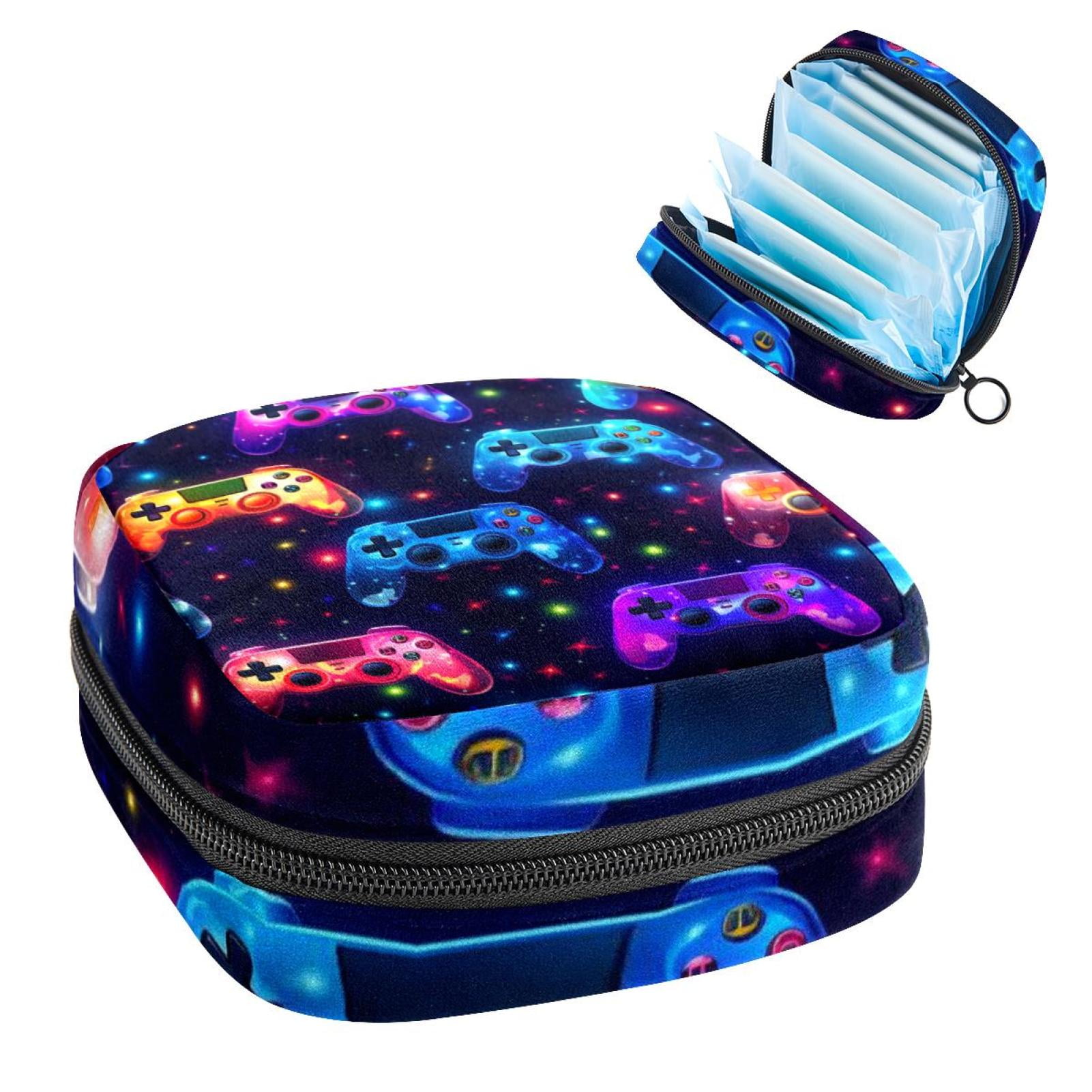 Game Controller Sanitary Napkin Bag Pouch with Zipper, Period Purse ...