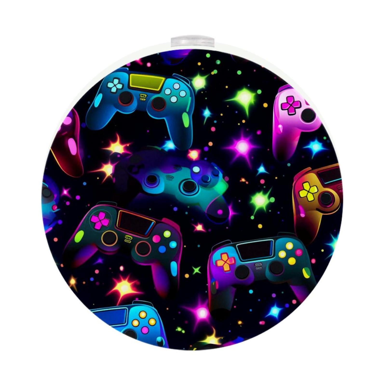 Game Controller Set of 2 LED Round Night Lights for Brightening up your ...