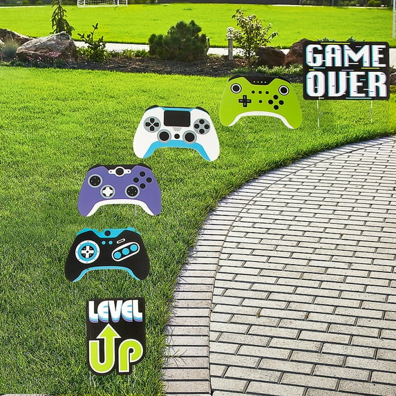 Game Controller Sidewalk Signs - 6 Pieces - Walmart.com