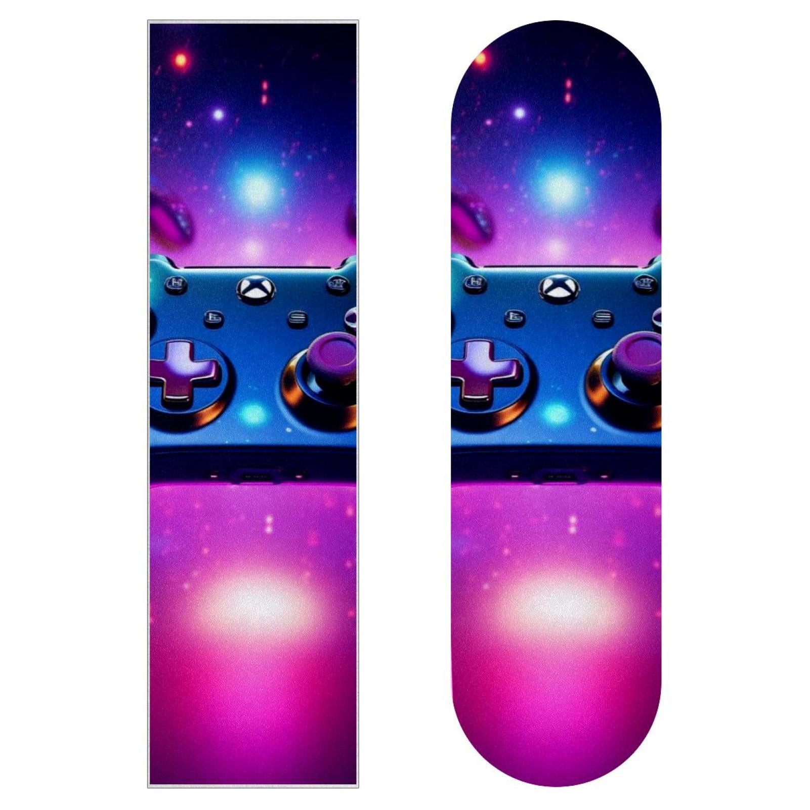 Game Controller Skateboard Stickers Pack of Two, Emery Surface PVC Back ...