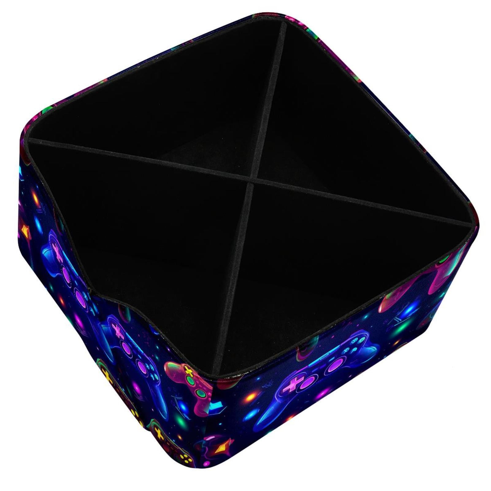 Game Controller Square Pen Case Pencil Holder with 4 Compartments and ...