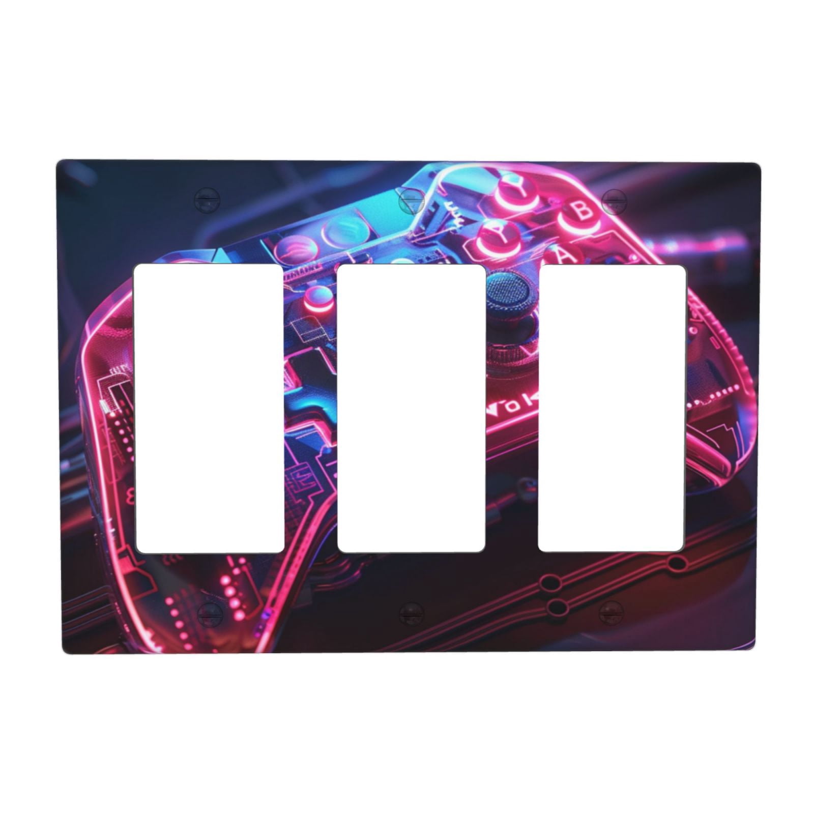 Game Controller Switch Cover Decorative Wall Plate 3-Gang Standard Size ...