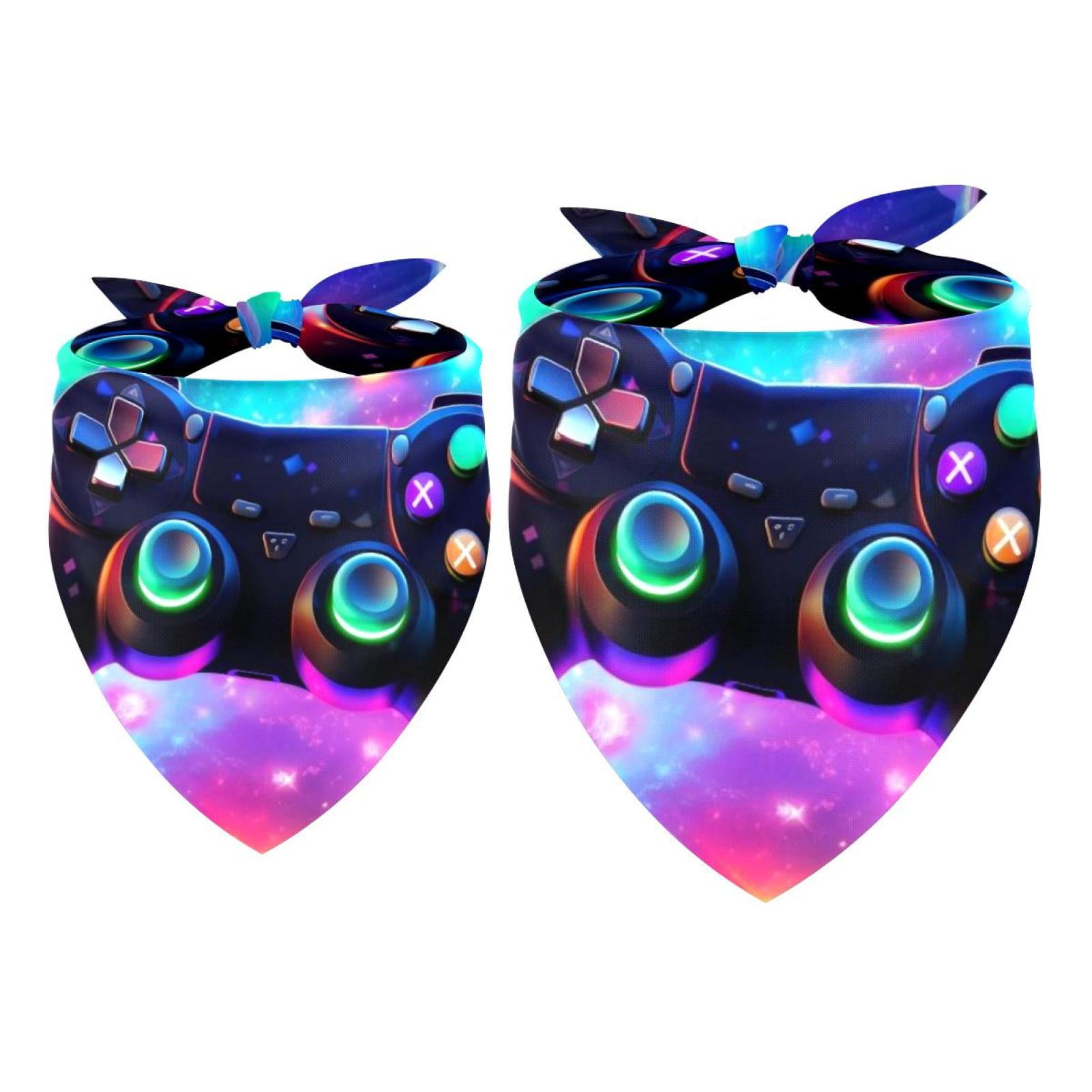 Game Controller Translucent Light Chiffon Yarn Dog Scarf Set ...