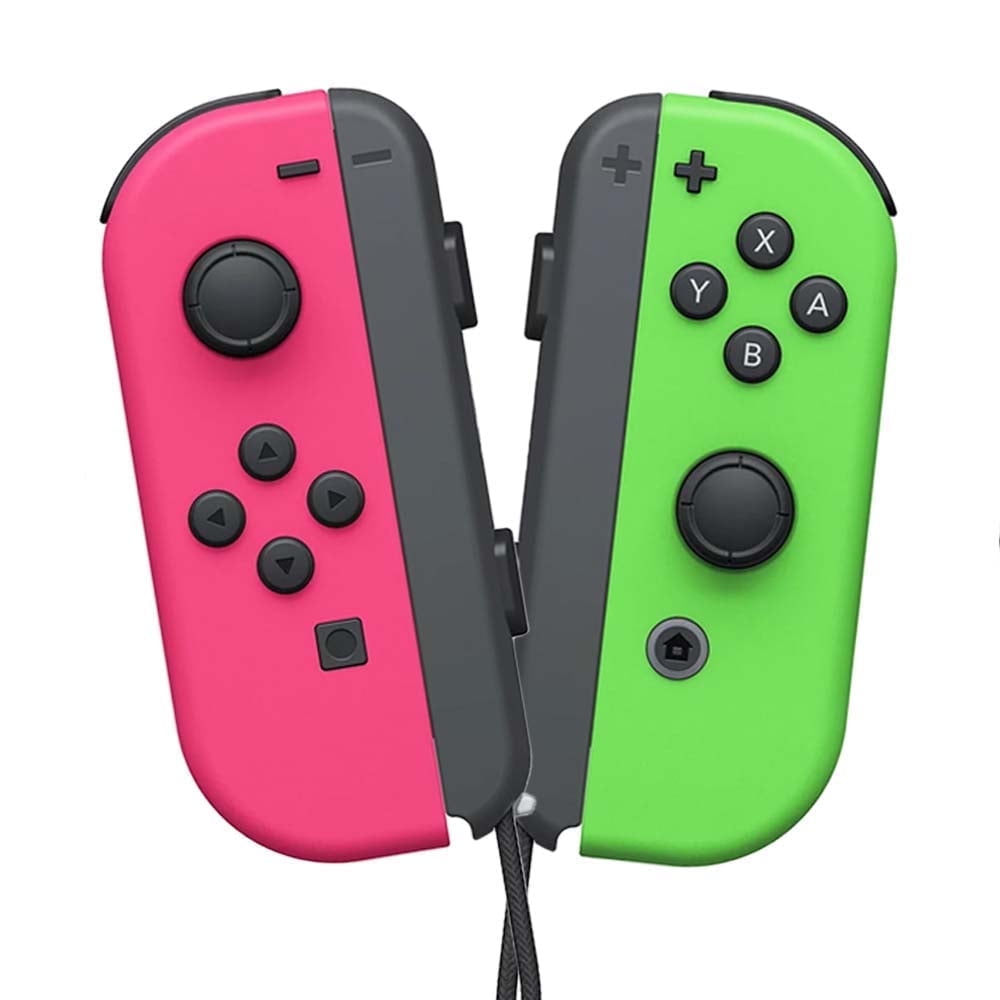 Ergonomic Wireless Game Controller for Nintendo Switch, Neon Pink/Neon ...