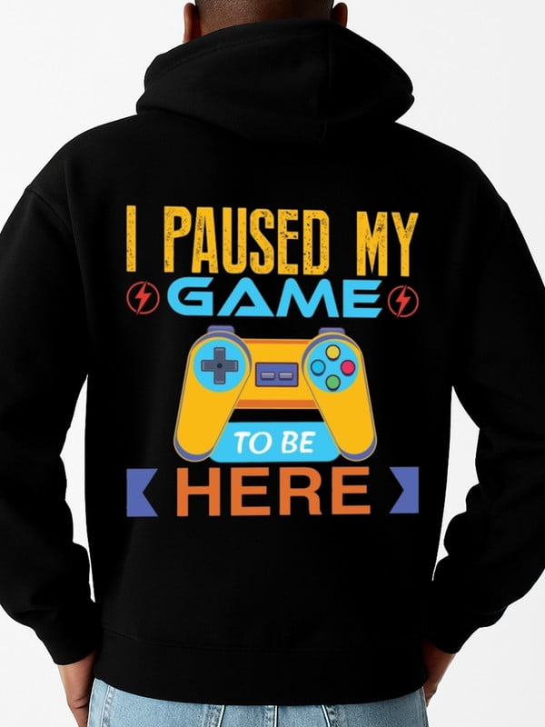 Game Controller funny hoodies games men's graphic hoodies black Perfect ...