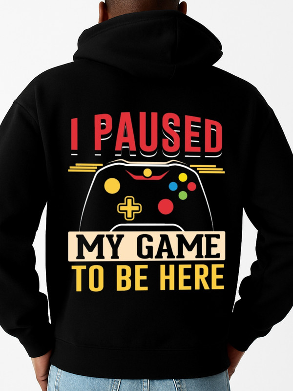 Game Controller hoodies game men long sleeve black Hip-Hop Streetwear ...
