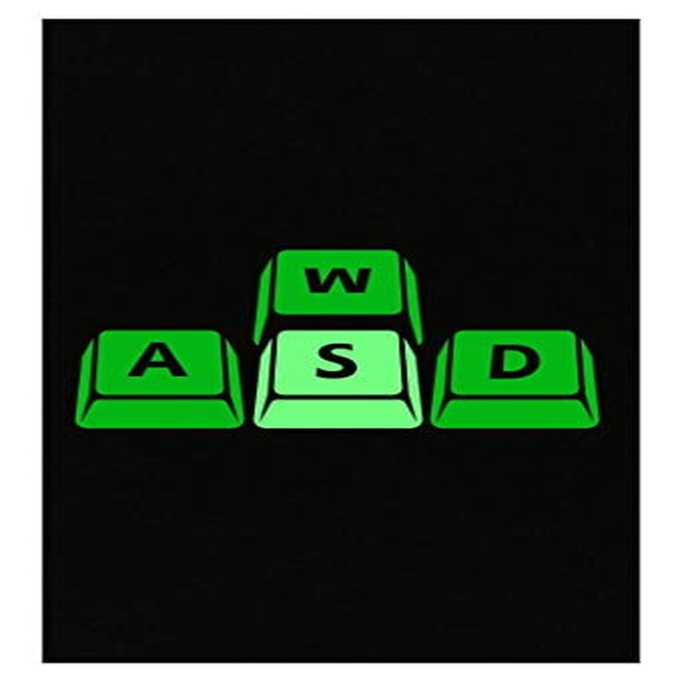Game Controls Wall Art Poster - Cool AWSD Keyboard Design 13x19 ...
