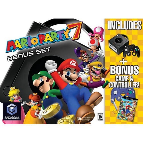 Nintendo GameCube Mario Party 7 Bundle with Two Controllers - Walmart.com