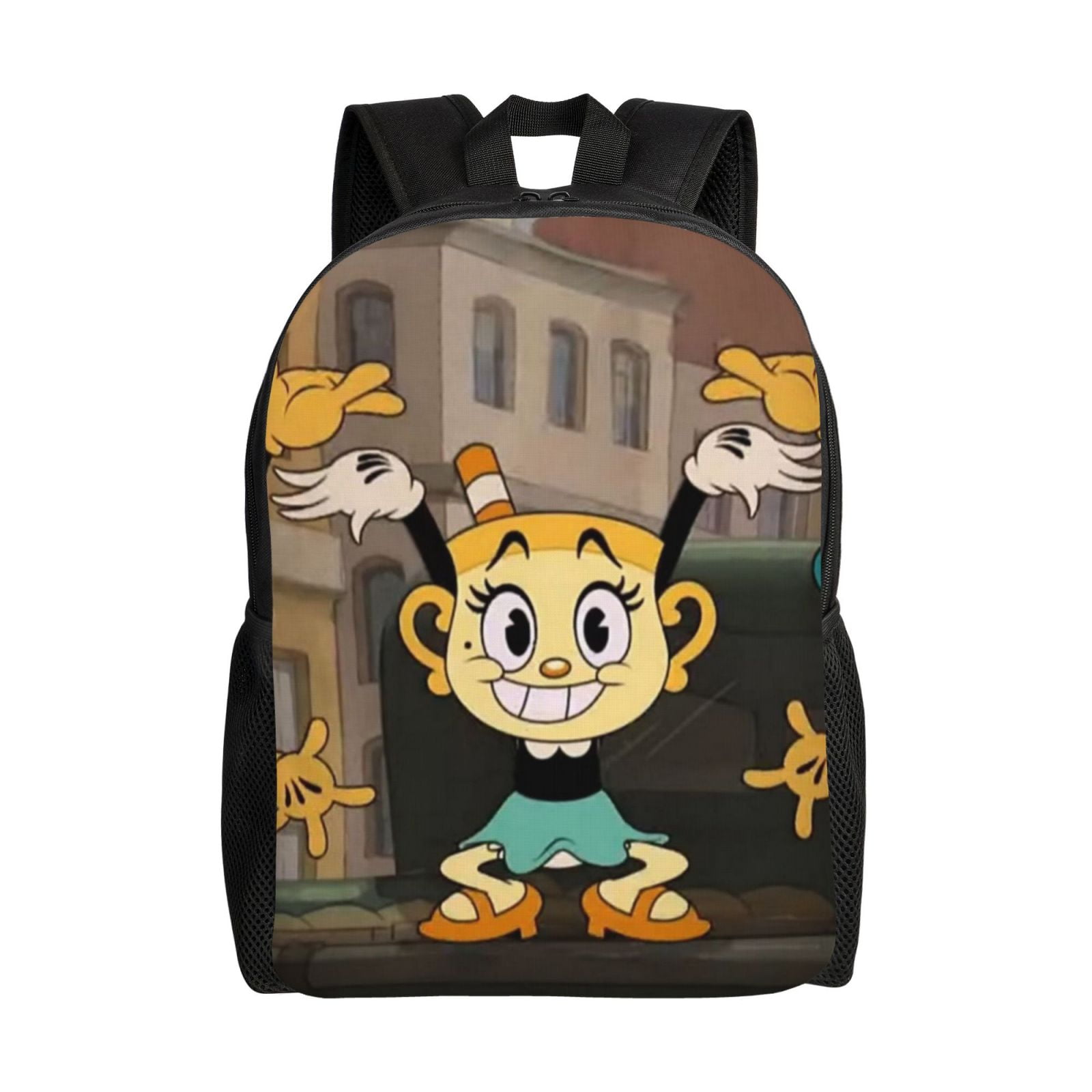 Game Cuphead Mugman Backpack Lightweight Unisex Basic Daypack Bookbag ...