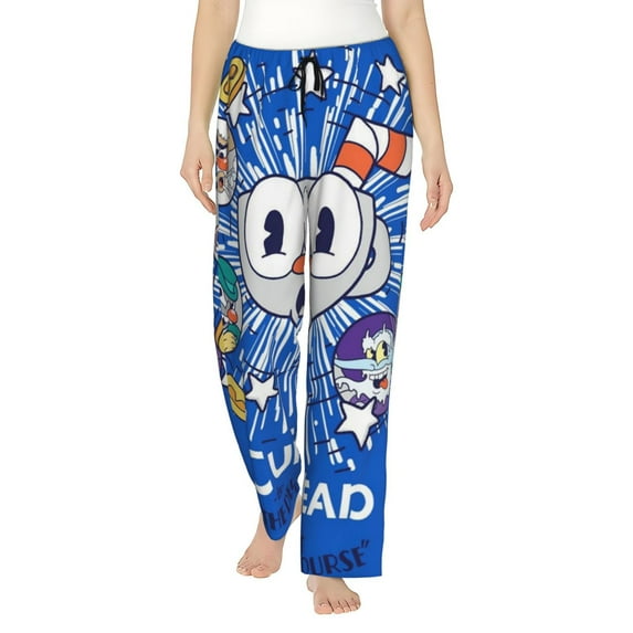 Game Cuphead Women's Pajama Pants With Pockets Lounge Daily Novelty ...