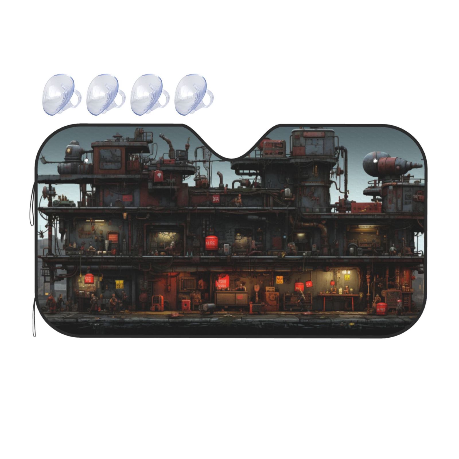 Game Cyberpunk Design Car Windshield Sun Shade Sun Reflector Sunshade ...