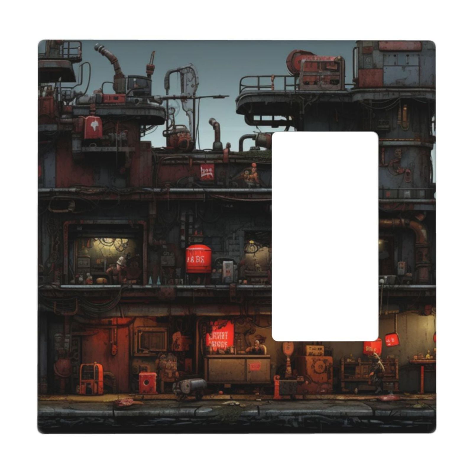 Game Cyberpunk Switch Cover Decorative Wall Plate / 2-Gang 1-Decor ...