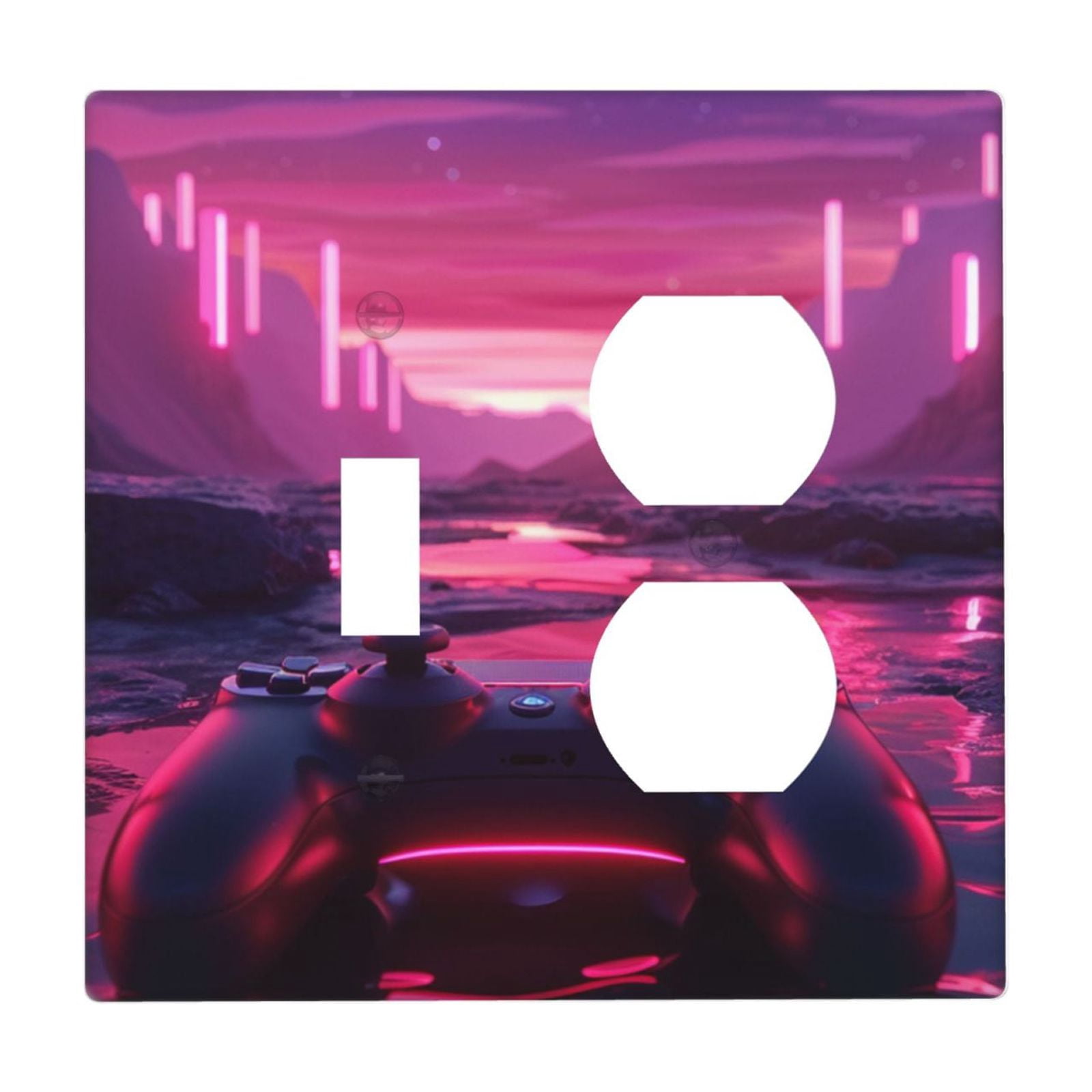Game Cyberpunk Switch Cover Decorative Wall Plate / 2-Gang 1-Toggle 1 ...