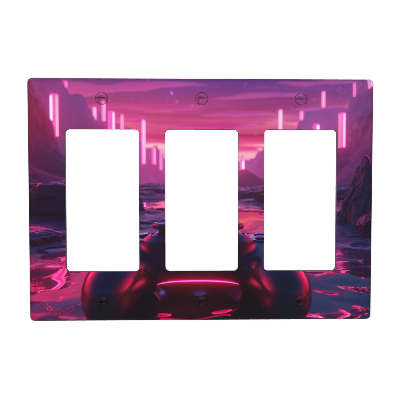 Game Cyberpunk Switch Cover Decorative Wall Plate 3-Gang Standard Size ...