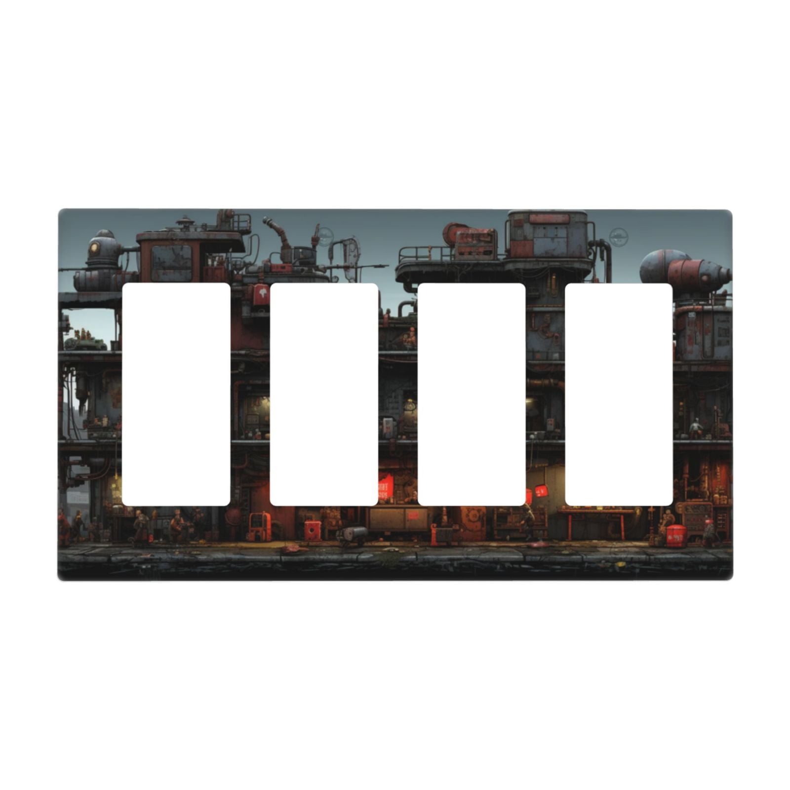 Game Cyberpunk Switch Cover Decorative Wall Plate / 4-Gang 4-Decor ...