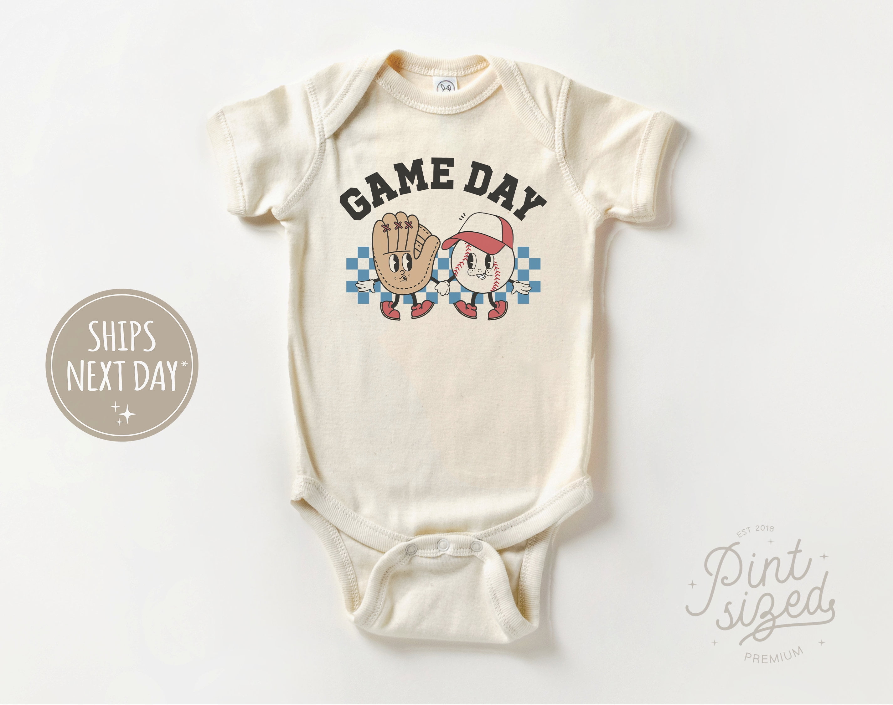 Game Day Baby Onesie, Retro Baseball Bodysuit, Cute Onesie Cute Baby ...