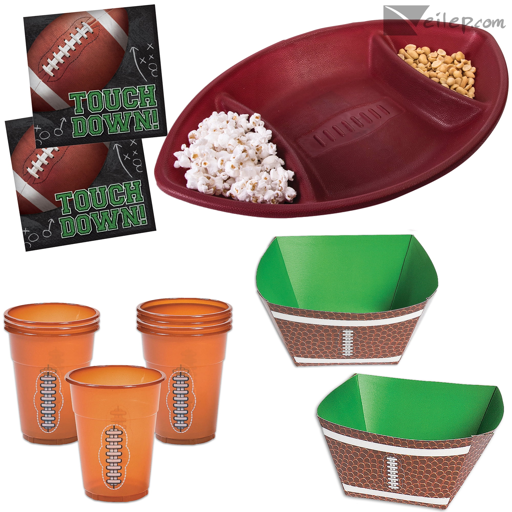 Game Day Bro Pack Football Tailgate Party Foodie Starter 84pc Party ...