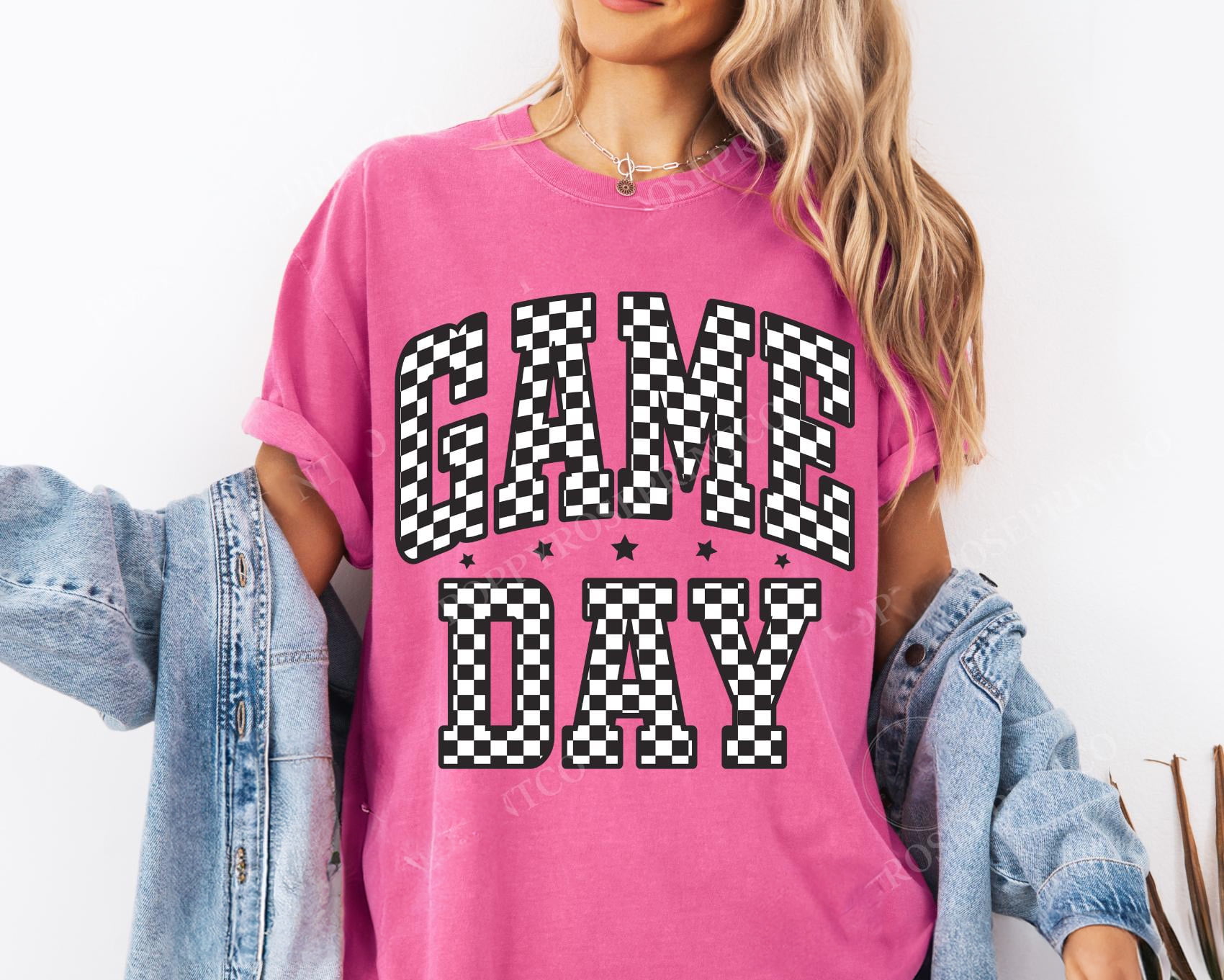 Game Day Checkered Shirt , Retro Gameday Tshirt, Game Day Vibes, Game ...