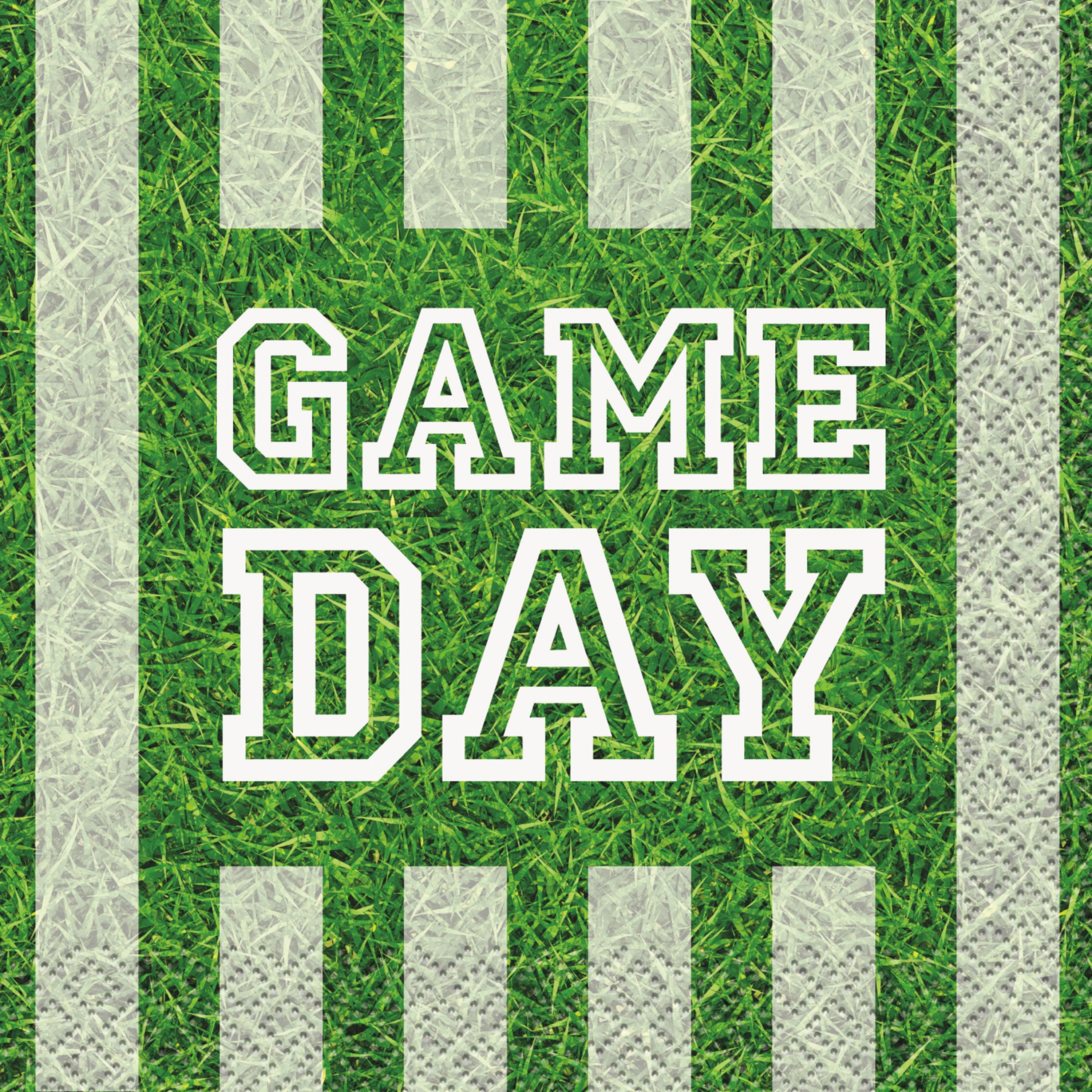 Game Day Football Party Paper Beverage Napkins, 5in, 16ct - Walmart.com