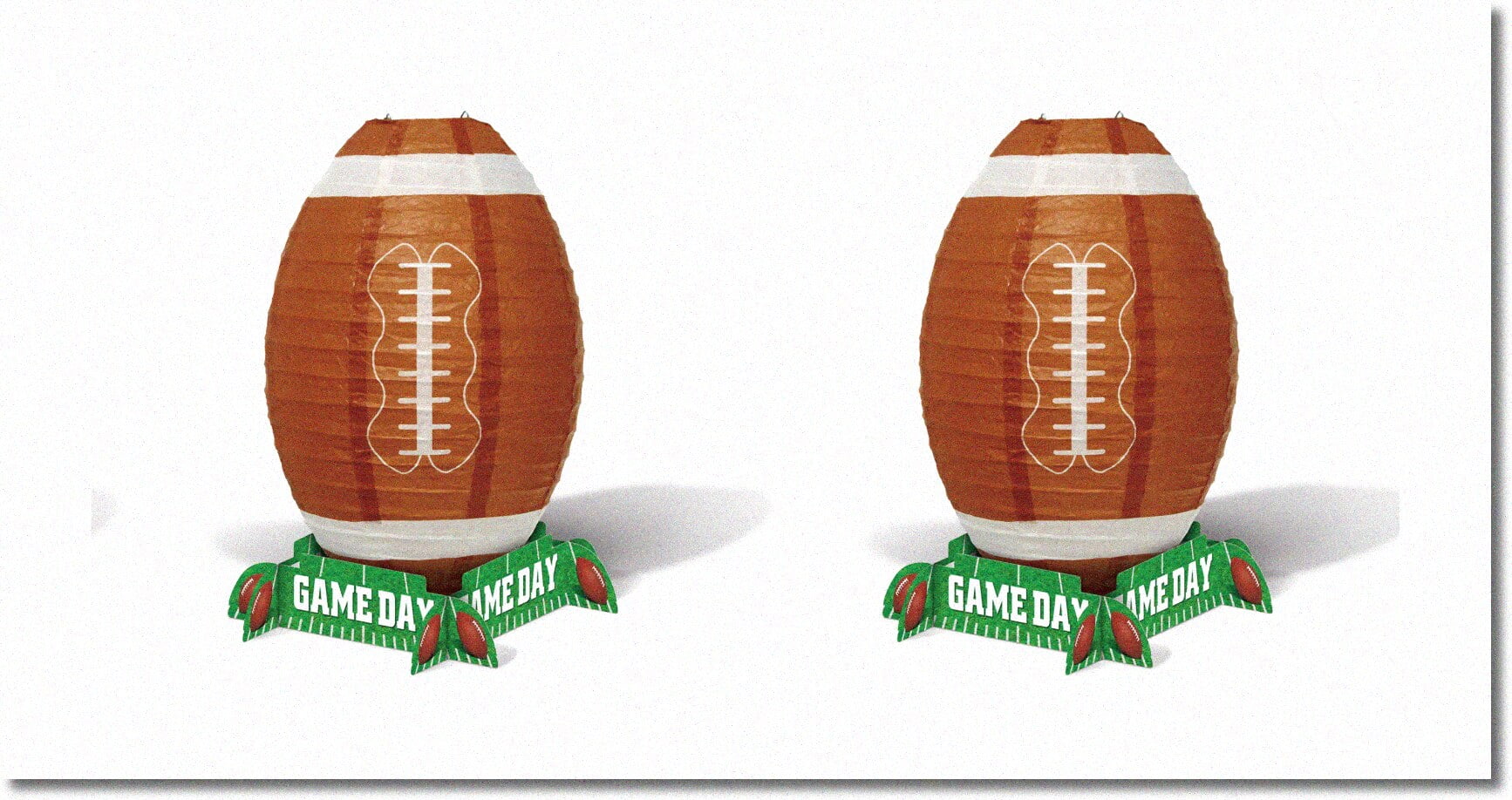 Game Day Glow: Football Lanterns - Sports Theme Table Centerpiece ...