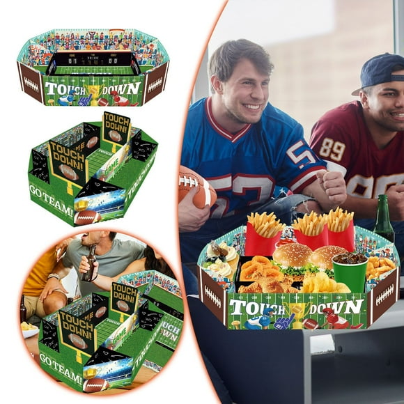 Football Serving Platters and Trays for Parties and Gatherings