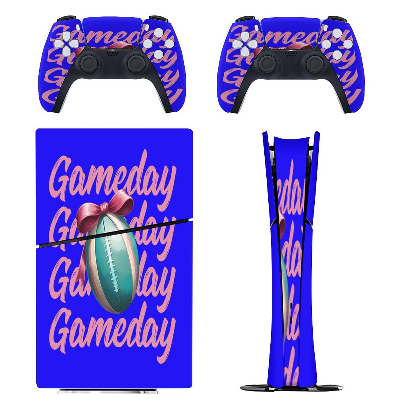 Game Day, Pink, Football PS5/PS5 Slim Digital Disc Skin Sticker For ...