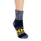 MUK LUKS Game Day Unisex Heat Retainer Socks, Michigan, One Size, Warm ...