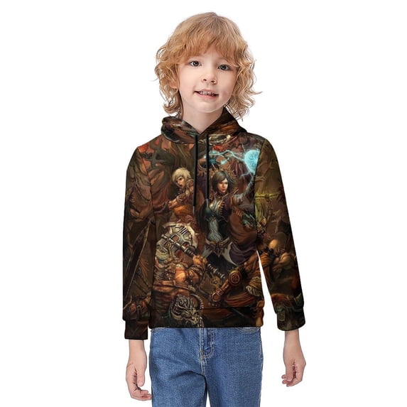 Game Diablo Kid's Hoodies Sweatshirt Novelty Fashion Hooded Hoody Daily ...