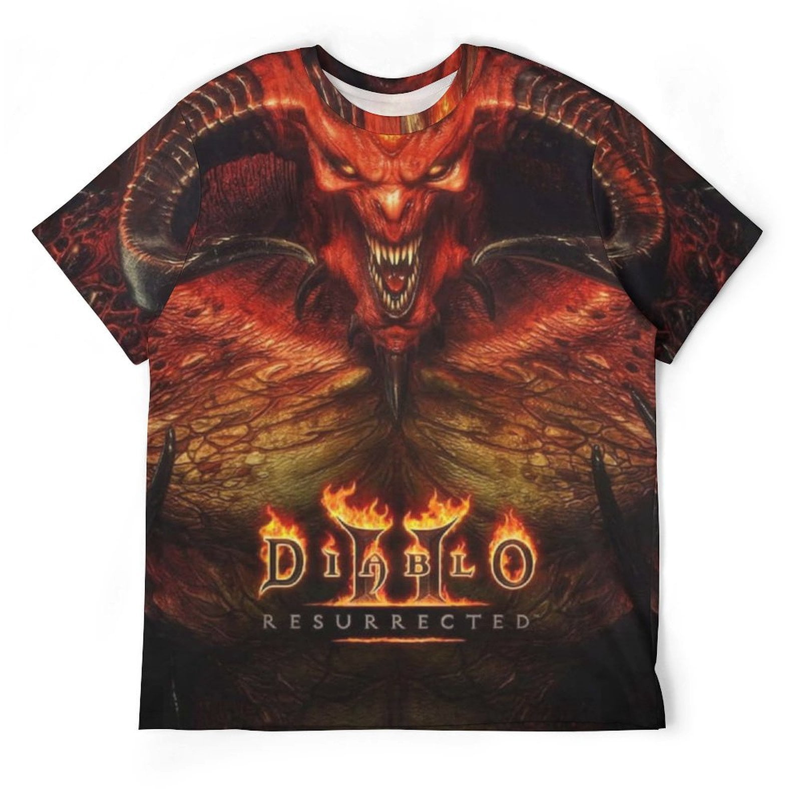 Game Diablo Unisex Short-sleeve Shirt For Men Women Novelty 3D Print T ...