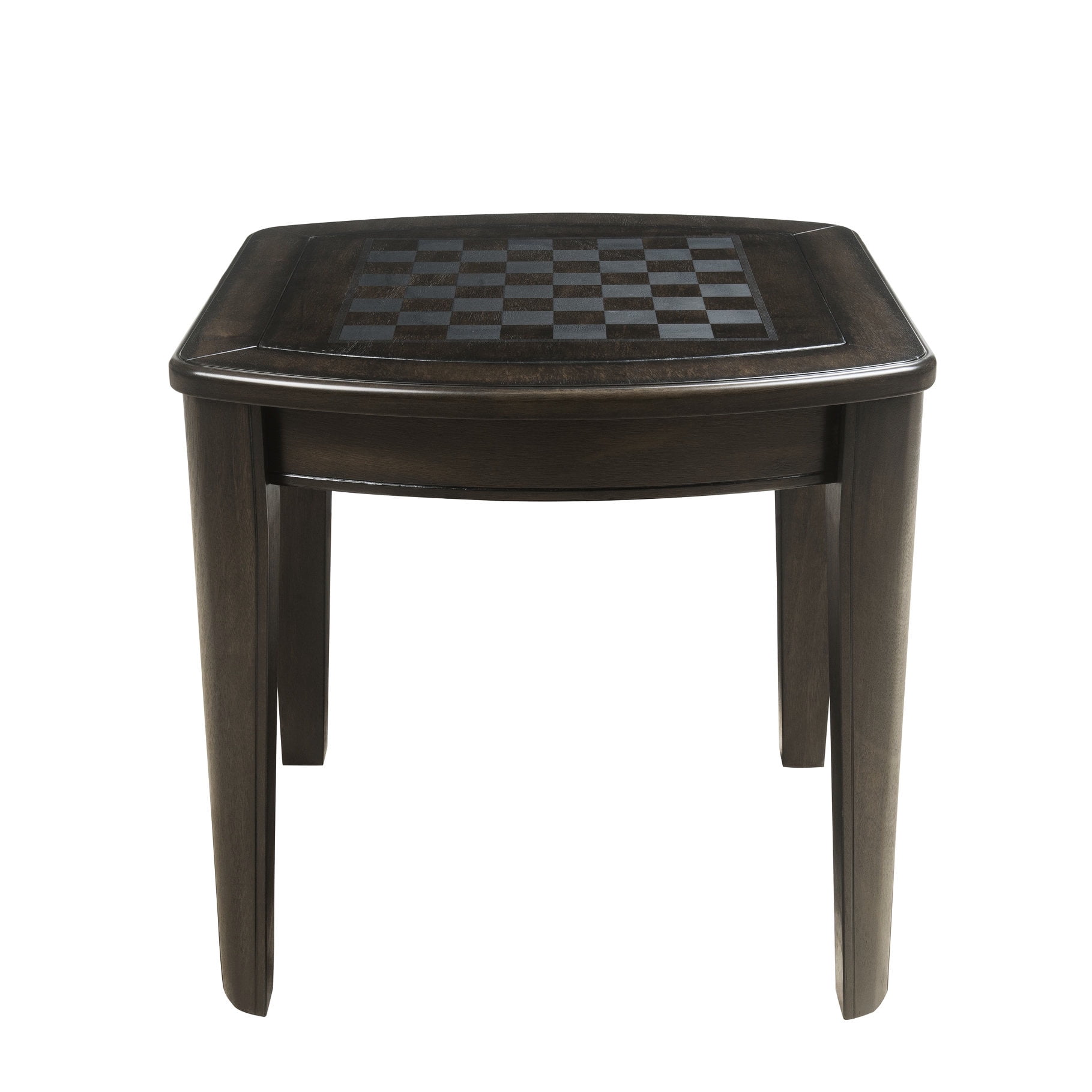 Game End Table | Reversible Chessboard for Indoor Gaming | Wood Veneer ...