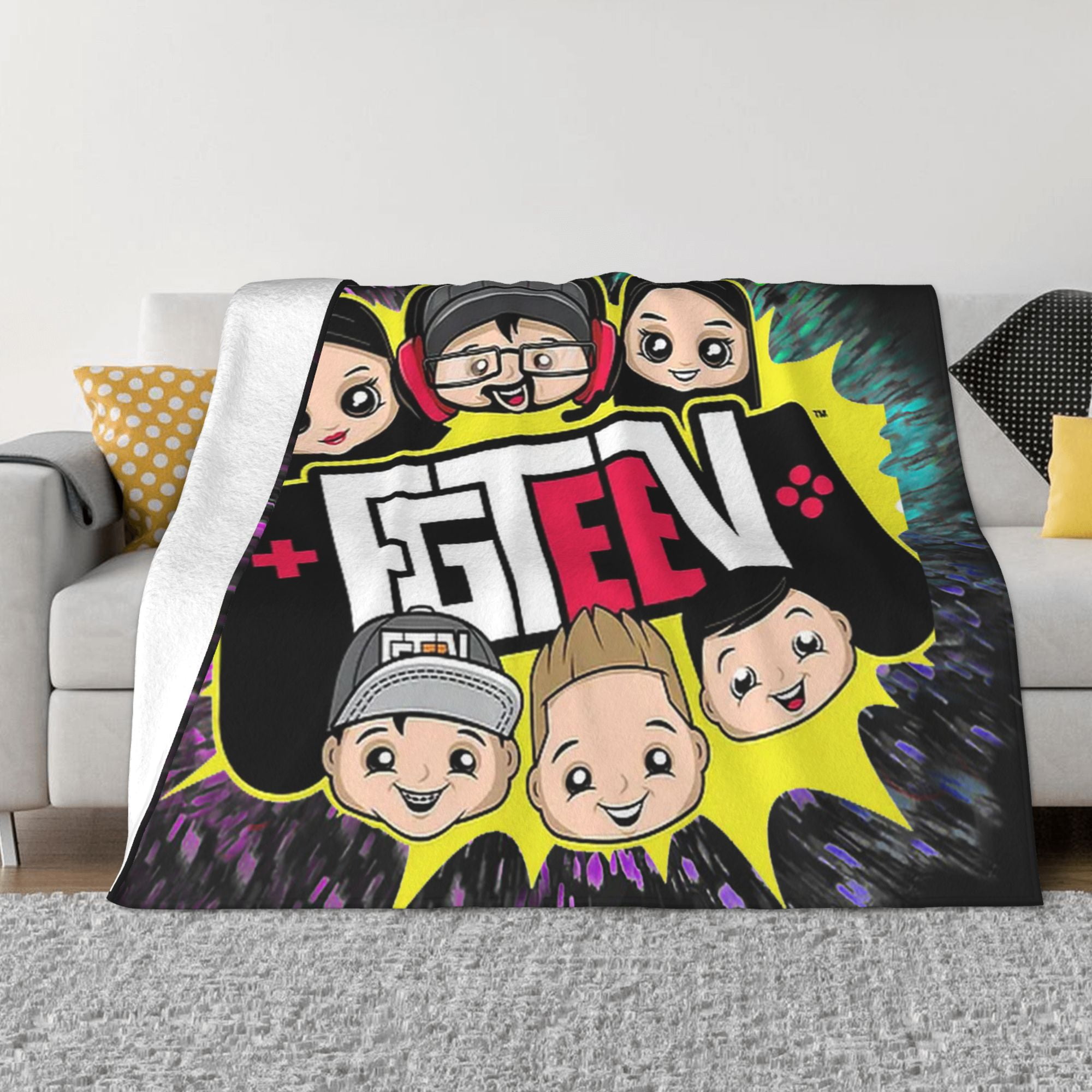 Game FGTeeV Soft Lightweight Bed Blankets Plush Fuzzy Cozy Blanket ...