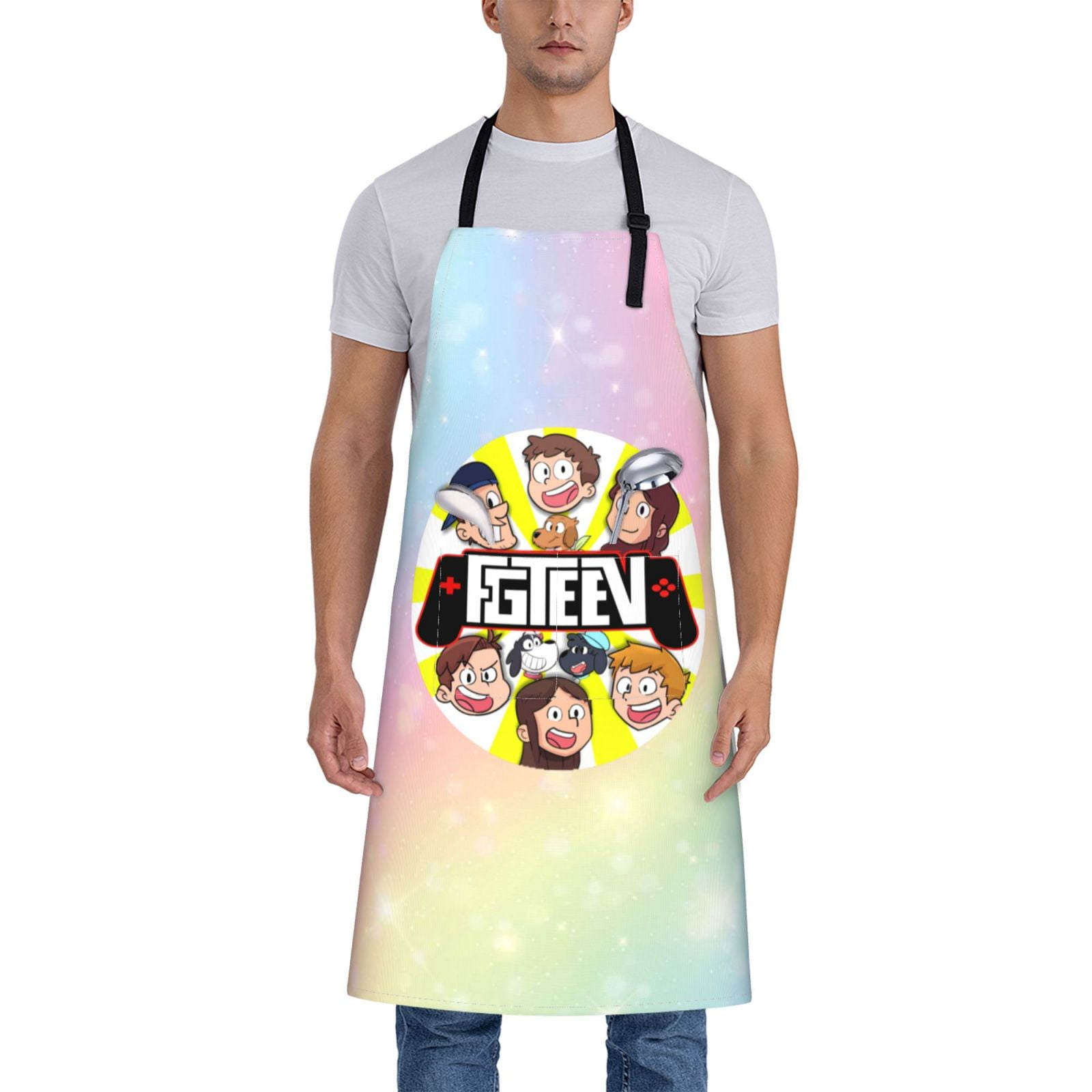 Game Fgteev Bib Apron Waterdrop Resistant Adjustable For Men, Chef ...