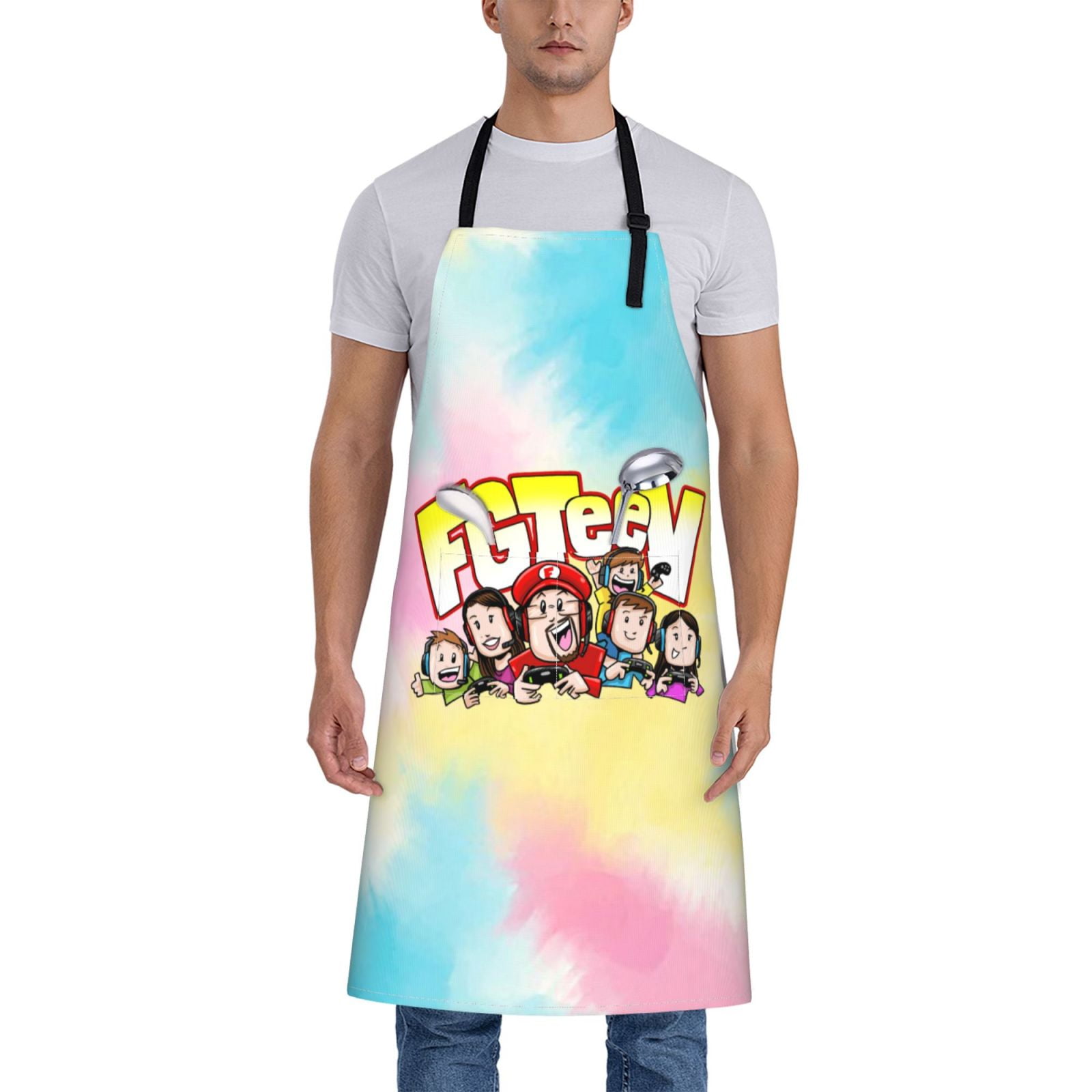 Game Fgteev Bib Apron Waterdrop Resistant Adjustable For Men, Chef ...