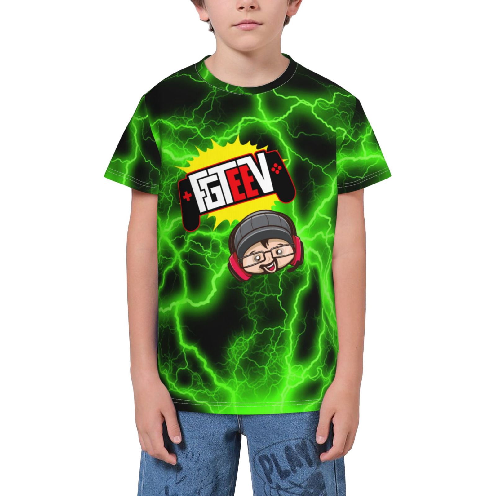 Game Fgteev Children'S T Shirt, Kids Short Sleeve Cute T Shirt, Round ...
