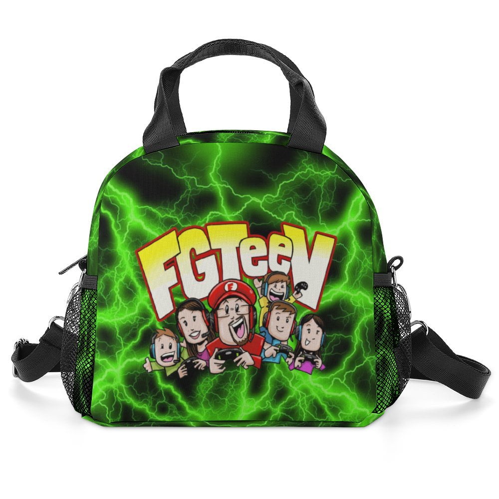 Game Fgteev Lunch Bag, Insulated Lunch Box with Shoulder Strap, Large ...