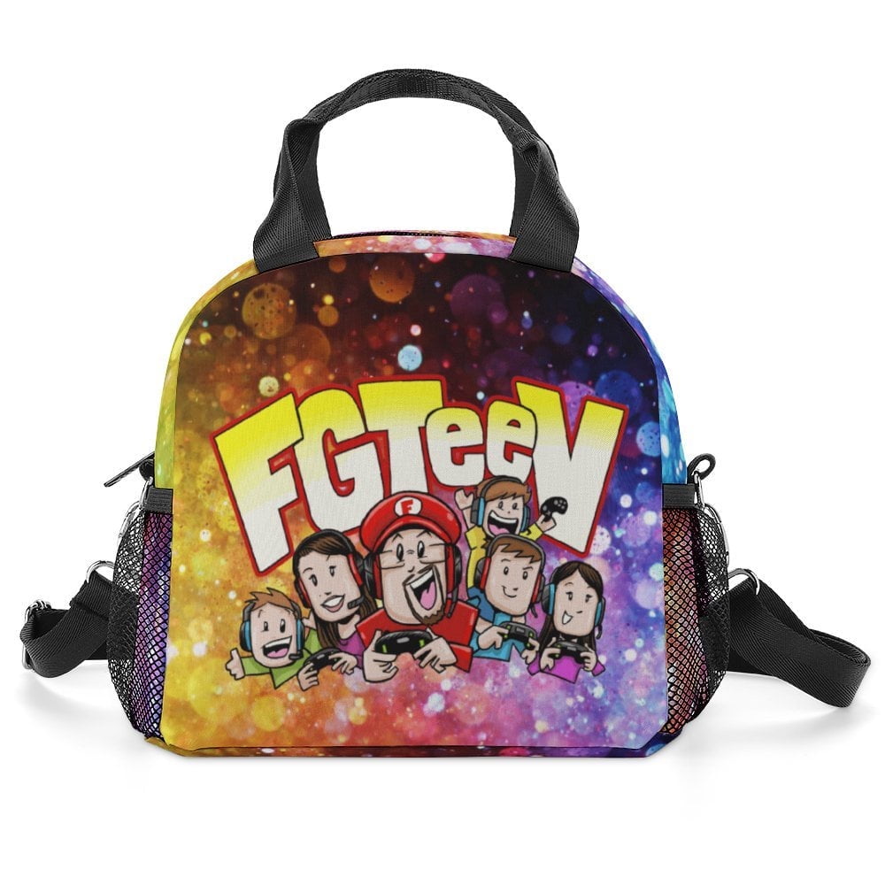 Game Fgteev Lunch Bag, Insulated Lunch Box with Shoulder Strap, Large ...